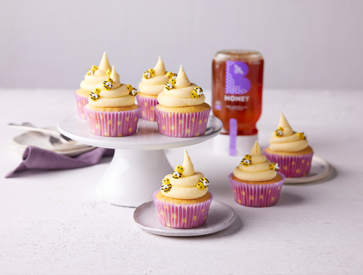 Cupcakes with honey buttercream - BHoney Australia